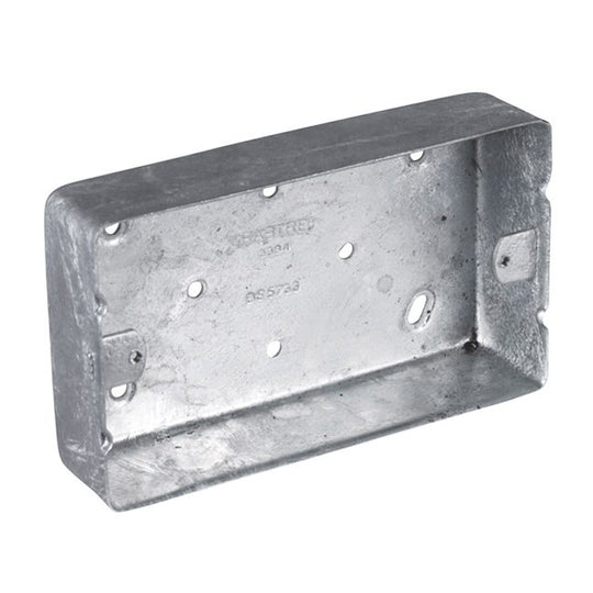 Galvanised Double Back Box – The Workshop Below