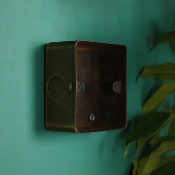 Antique Brass Single Back Box – The Workshop Below