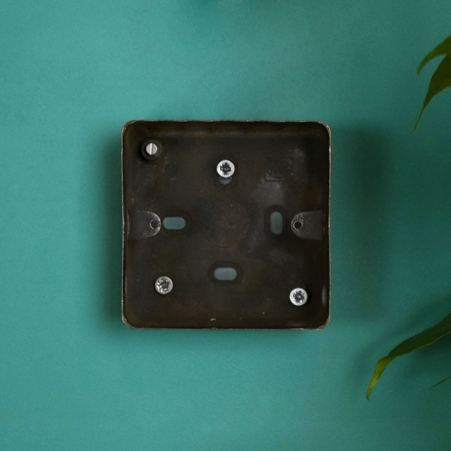 Antique Brass Single Back Box – The Workshop Below