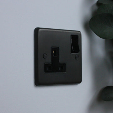 Dark Bronze Sockets, Switches & Conduit – The Workshop Below